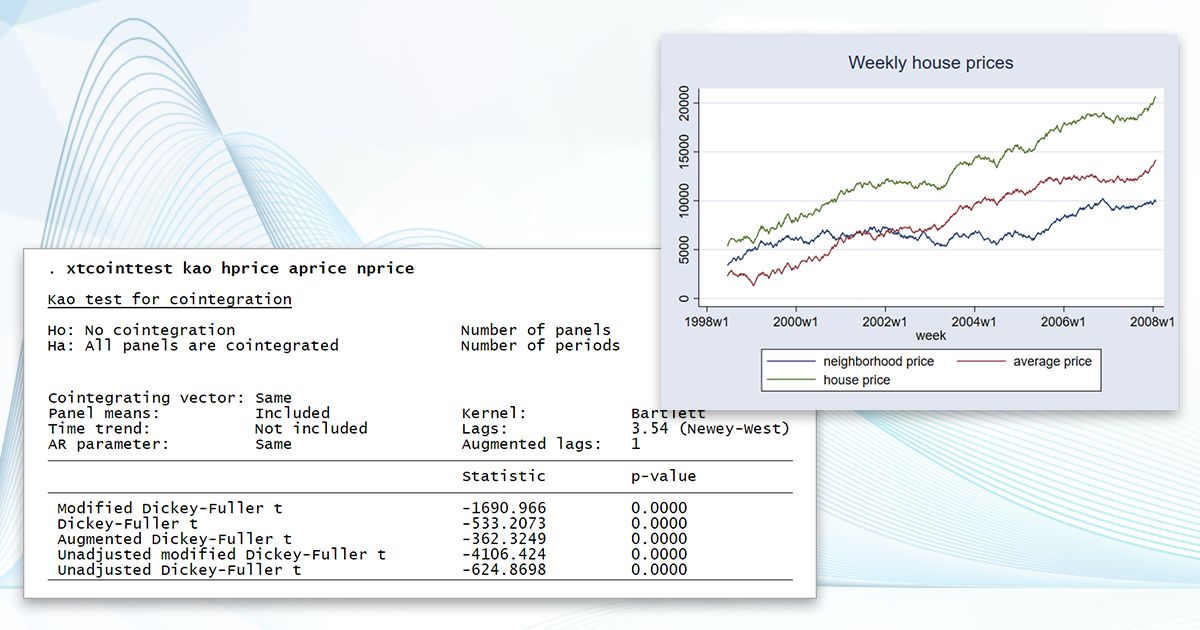 Panel Data Cointegration Tests Stata