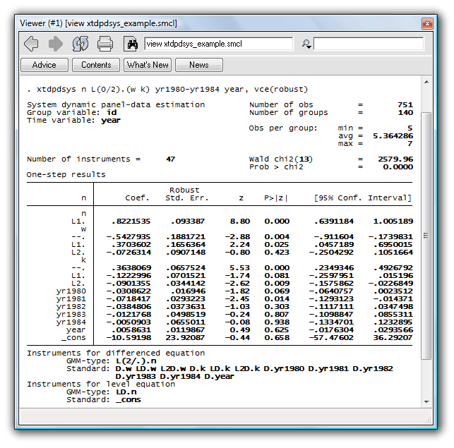 Dynamic Panel Data Analysis