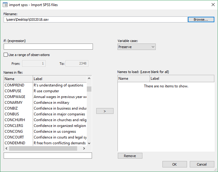 Import Data From SPSS New In Stata 16